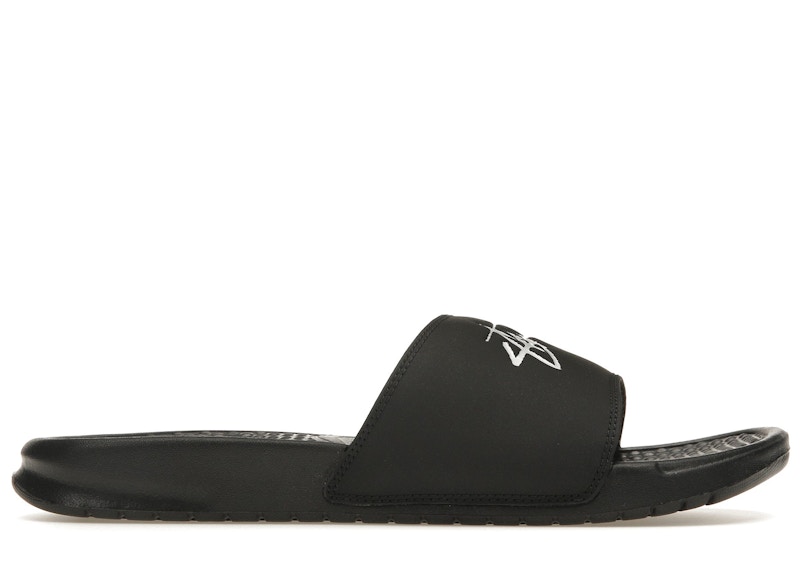 Nike Benassi Stussy Slides - Off Noir/White | Editorialist